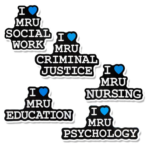 Sticker - I Heart MRU Programs | Cougars Campus Store