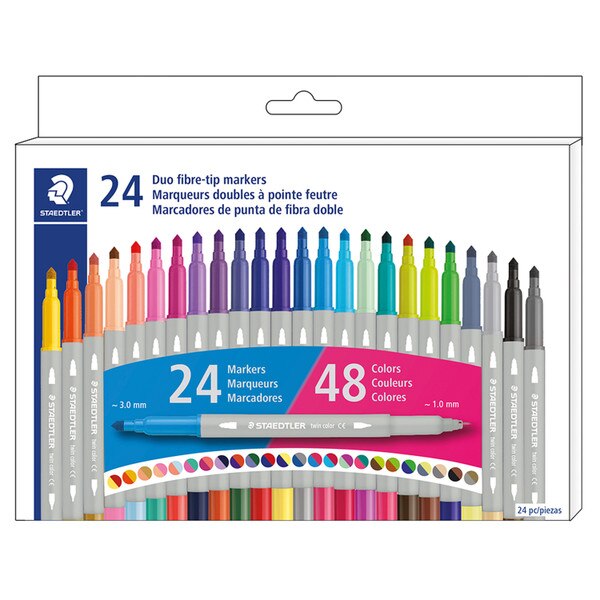 Staedtler Duo-Tip Markers (Set of 24) | Cougars Campus Store